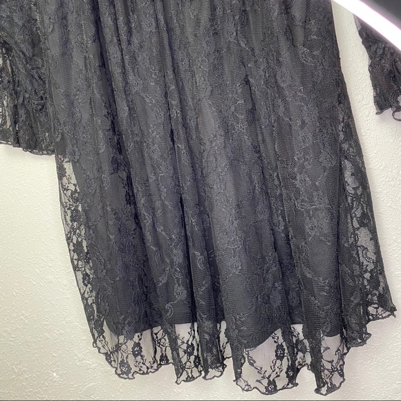 V Cristina | Tops | V Cristina Lace Tunicdress Black | Poshmark